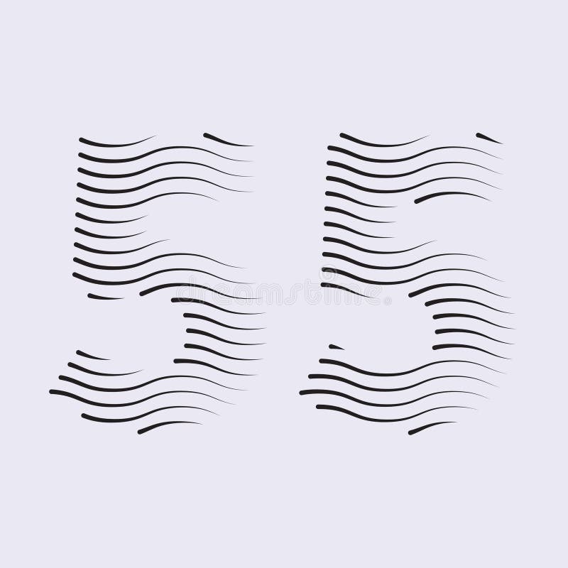 55 Number Lines Logo Icon Vector and Illustration Stock Vector ...