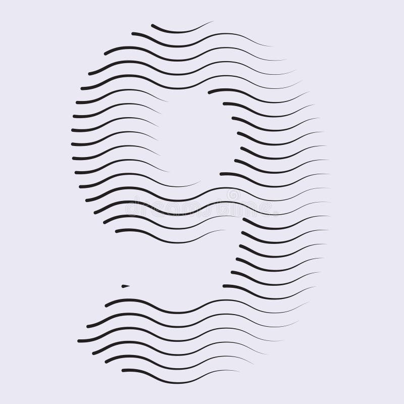 9 Number Lines Logo Icon Vector and Illustration Stock Vector ...