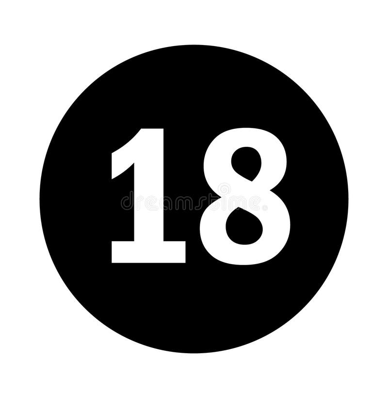 Number 18 Circle Stock Illustrations – 977 Number 18 Circle Stock ...