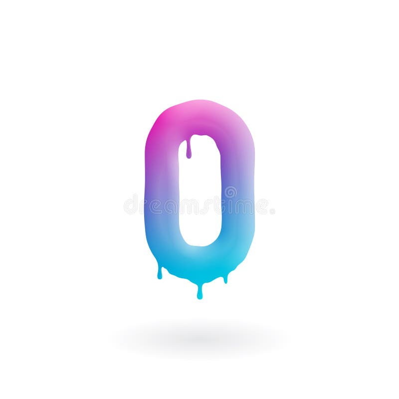 Dripping Number 1 2 3 4 5 6 7 8 9 0 Halloween Birthday Party Stock ...