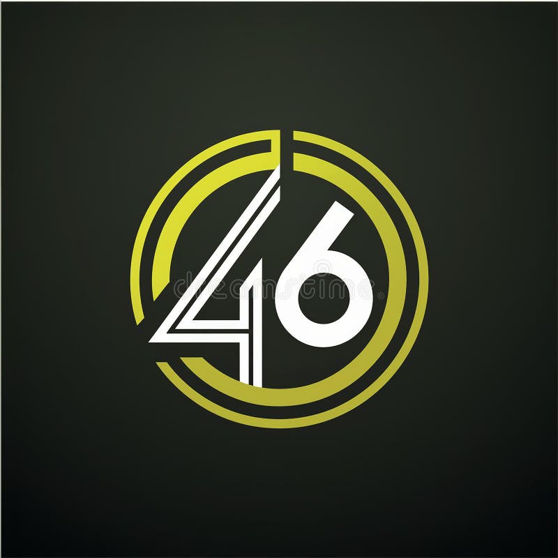 46 Number Logo Design with a Creative Background. Creative Logo Design ...