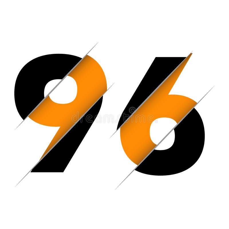 96 9 6 Number Logo Design with a Creative Cut. Creative Logo Design ...
