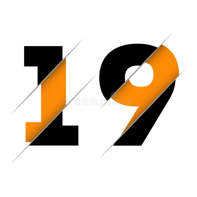 Number 19 Black Circle Background Stock Illustrations – 260 Number 19 ...