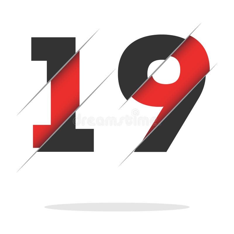 Number 19 Black Circle Background Stock Illustrations – 130 Number 19 ...