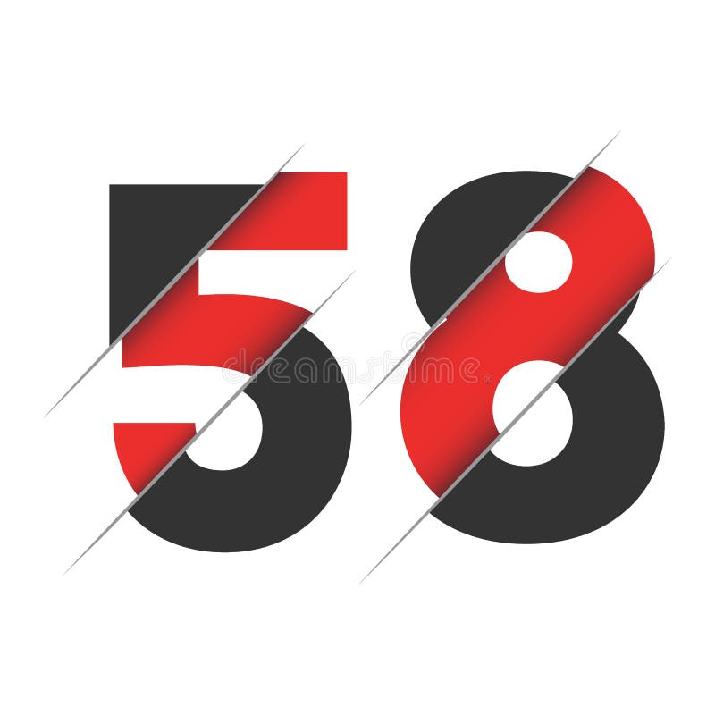 58 Number Outline Stock Illustrations – 37 58 Number Outline Stock ...