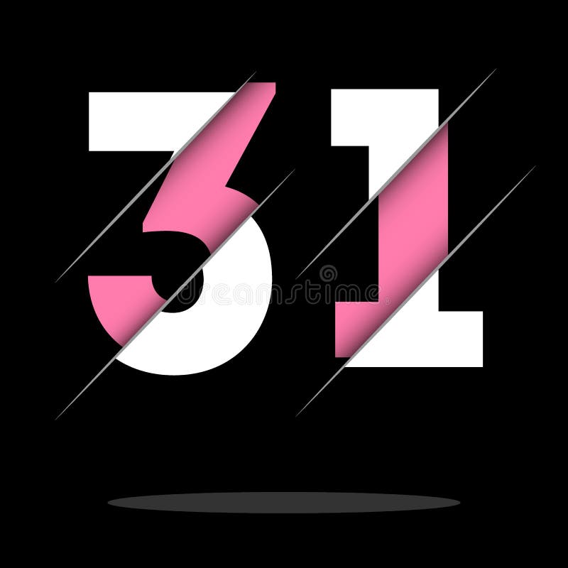 Numeral 31 Stock Illustrations – 58 Numeral 31 Stock Illustrations ...