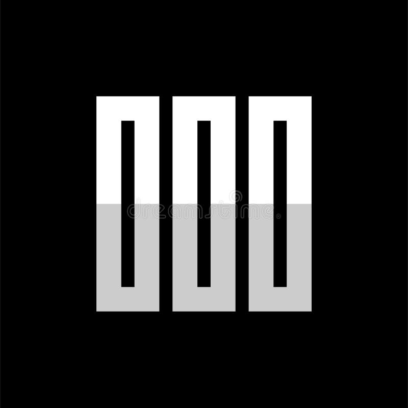 Number 000 Logo Design Template, Triple Zero Monogram Logo, Square ...