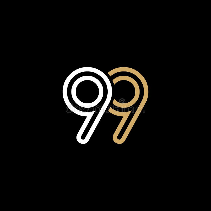 Number 99 Logo Icon Design Template Vector Stock Vector Illustration