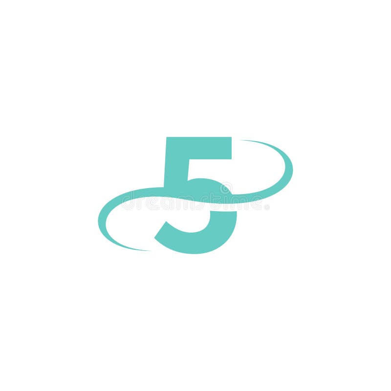 Number 5 Logo Icon Design Vector Stock Vector - Illustration of element ...