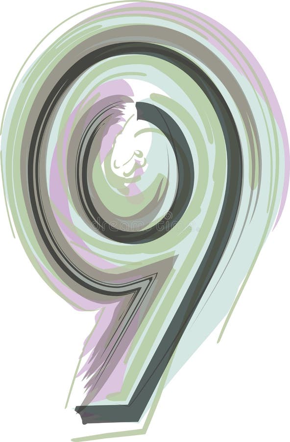 Number 9 - Logo Icon Design Stock Vector - Illustration of design ...