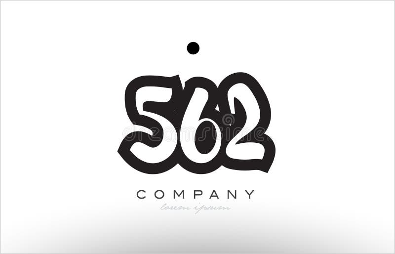 562 Number Logo Icon Template Design Stock Vector - Illustration of ...