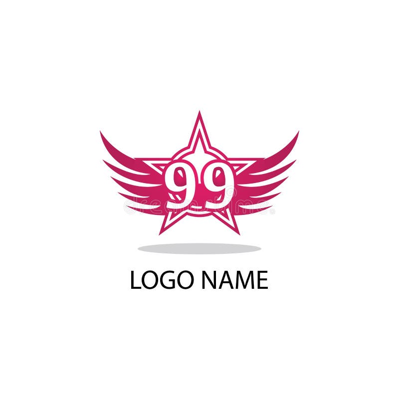 99 Number Logo Symbol Design Illustration Stock Vector - Illustration ...