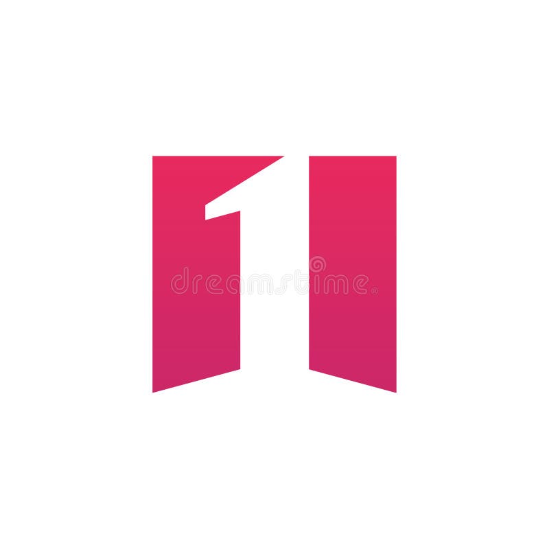 Number 1 Logo Symbol Design Template Stock Vector - Illustration of ...