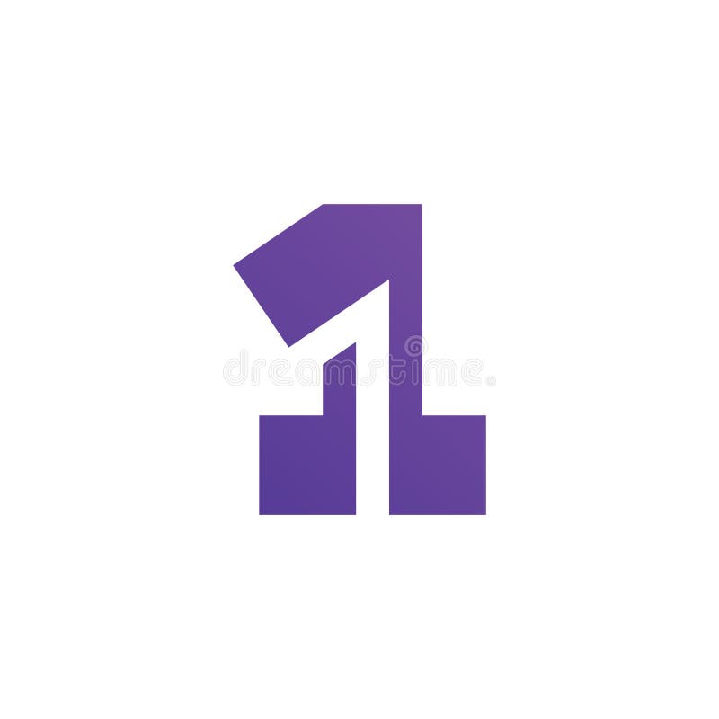 Number 1 Logo Symbol Design Template Stock Vector - Illustration of ...