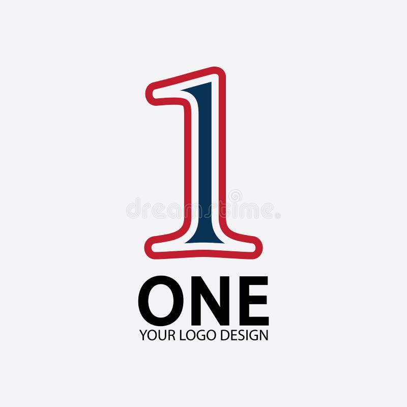 Number 1 Logo Vector Icon Design Template Stock Illustration ...