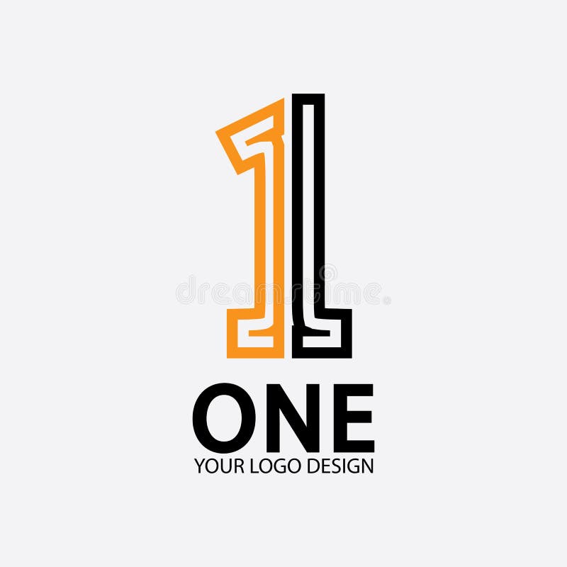 Number 1 Logo Vector Icon Design Template Stock Vector - Illustration ...