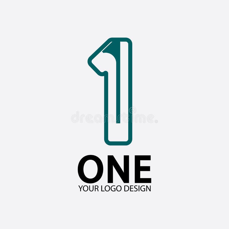 Number 1 Logo Vector Icon Design Template Stock Vector - Illustration ...
