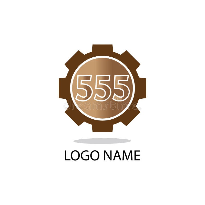 555 Number Logo Vector Illustration Icon Stock Vector - Illustration of ...