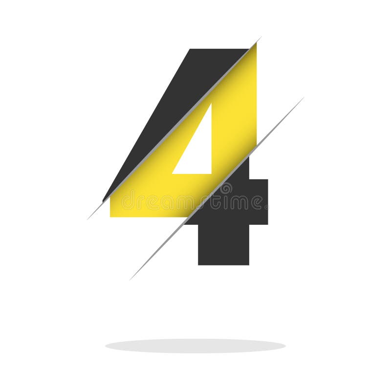 Number 4 Logo Business Card Stock Illustrations – 306 Number 4 Logo ...