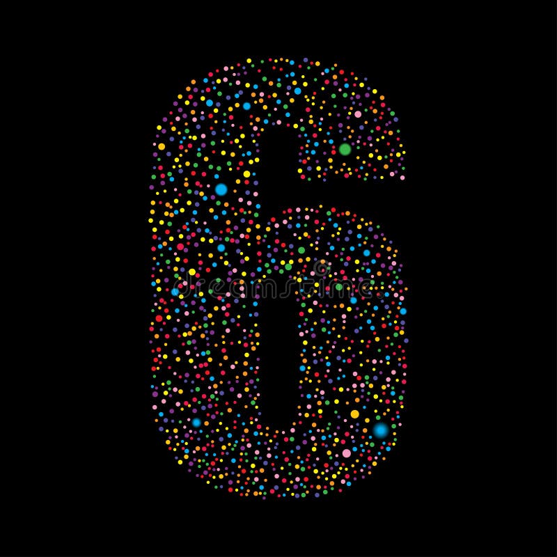 Number Logotype Vector Design. Stock Vector - Illustration of colorful ...