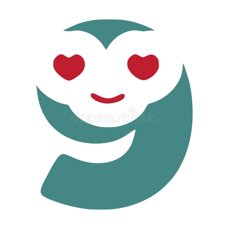Number 9 in Love Cute Smiley Stock Vector - Illustration of avatar ...