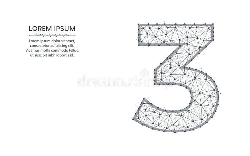 Low Poly Style Number 3 Stock Illustrations – 108 Low Poly Style Number ...