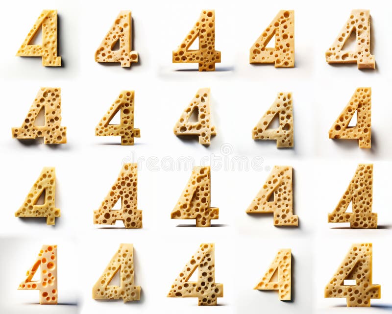 Number 2 made from cheese stock illustration. Illustration of alphabet ...