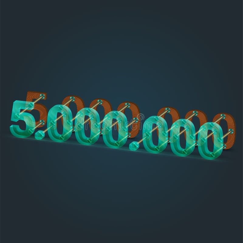 Number 5000000. stock illustration. Illustration of million - 215835494