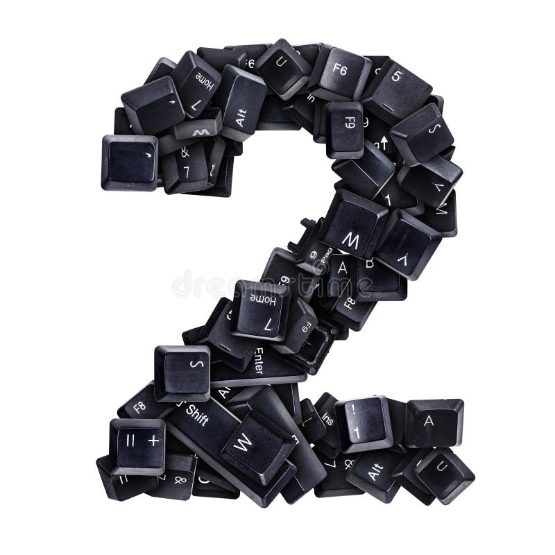 Number 0 Made of Keyboard Button Stock Illustration - Illustration of ...