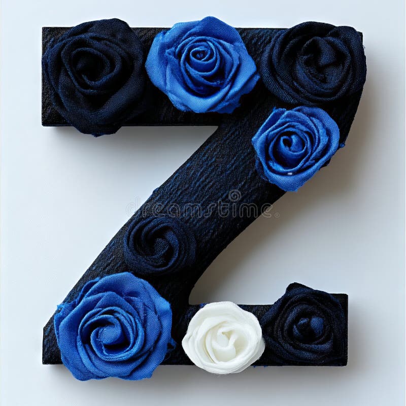 Number 9 Made from Flowers and Leaves, on a White Background. Stock ...