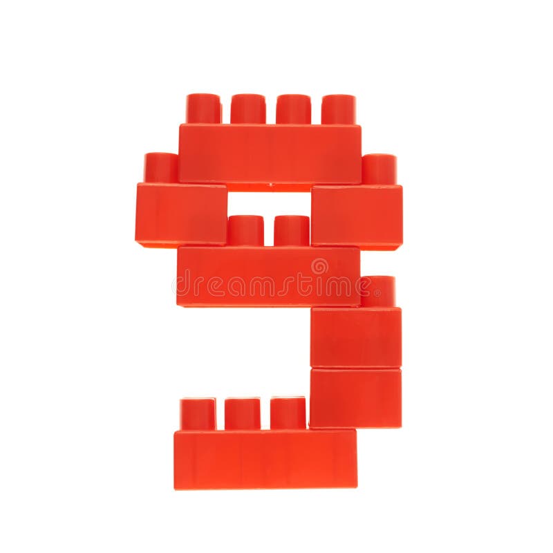 Number Made of Toy Building Bricks Stock Photo - Image of baby, bricks ...