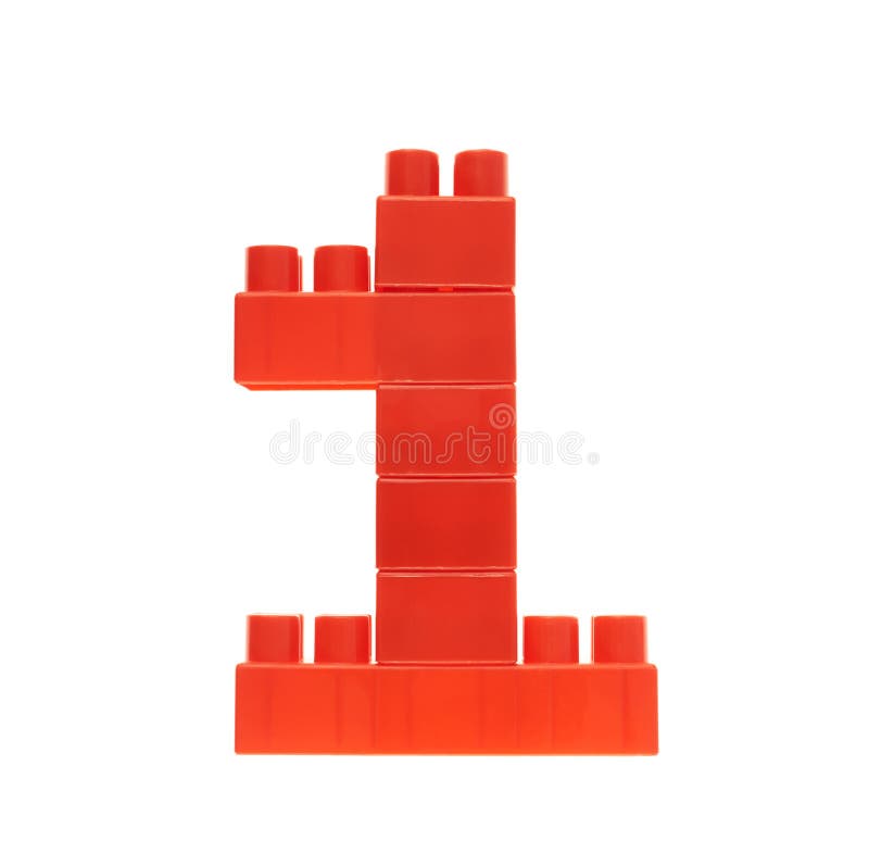 Number Made of Toy Building Bricks Stock Image - Image of bricks ...
