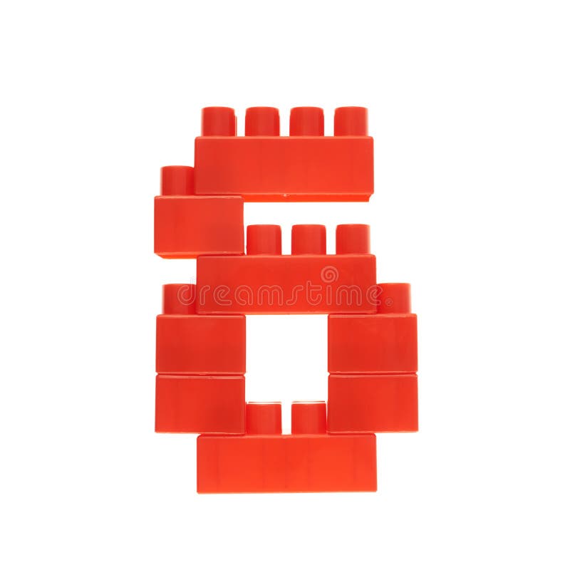 Number Made of Toy Building Bricks Stock Photo - Image of baby, bricks ...