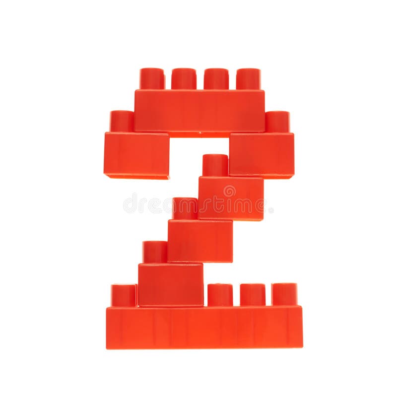 Number Made of Toy Building Bricks Stock Image - Image of educational ...