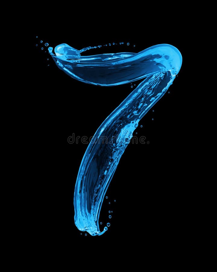 Number 7 Black Background Stock Illustrations – 1,654 Number 7 Black ...