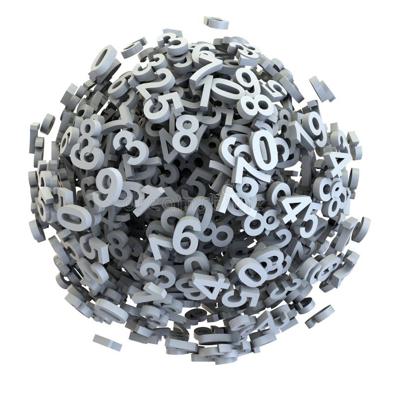 Number Sphere Ball Counting Learning Math Accounting Stock Illustration ...