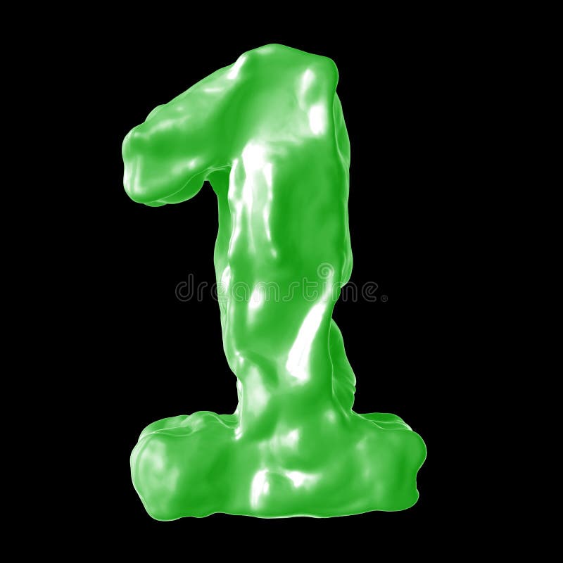 Number 1 milk green stock illustration. Illustration of calculated ...