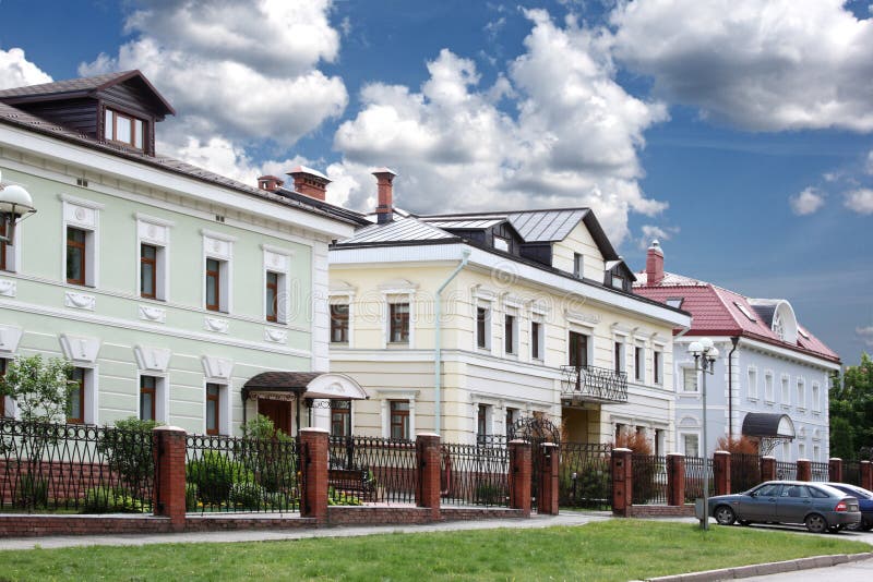 A Number of Modern Cottages Stock Image - Image of modern, property ...