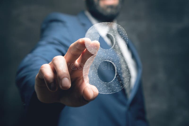 Number 8 from the net stock image. Image of tapping - 263470181