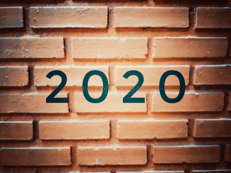 The Number 2020 for New Year Symbol Stock Image - Image of background ...