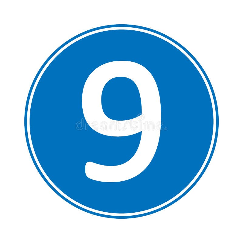 Numeral Button Nine Stock Illustrations – 325 Numeral Button Nine Stock ...