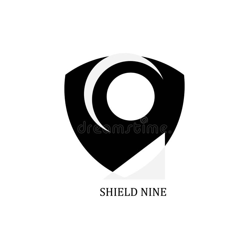 Number Nine, Nine Icon Logo Vector Stock Vector - Illustration of ...