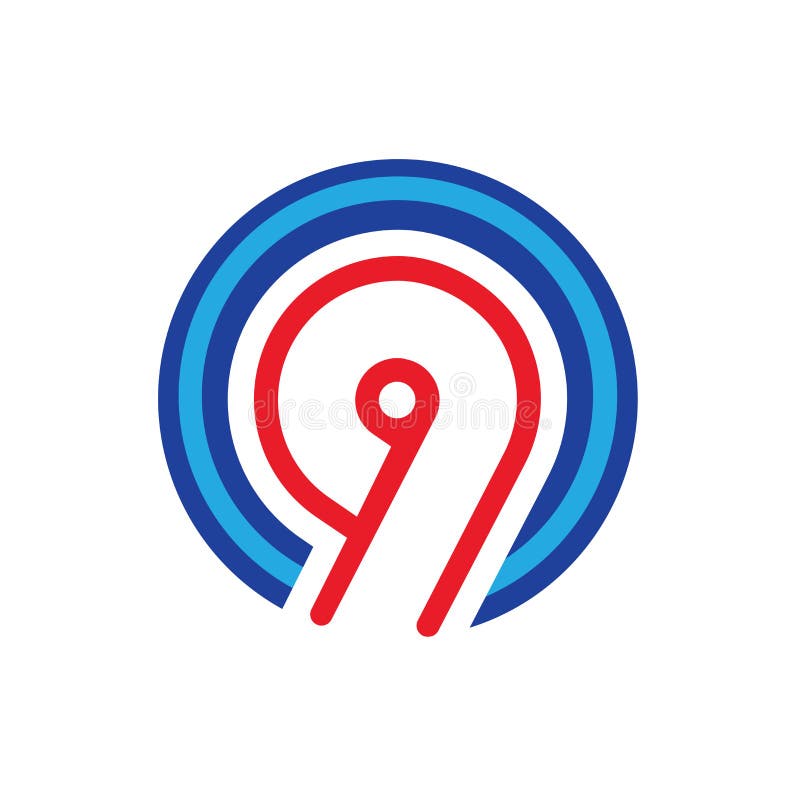 Number Nine Icon Vector Concept Design Template Stock Vector ...