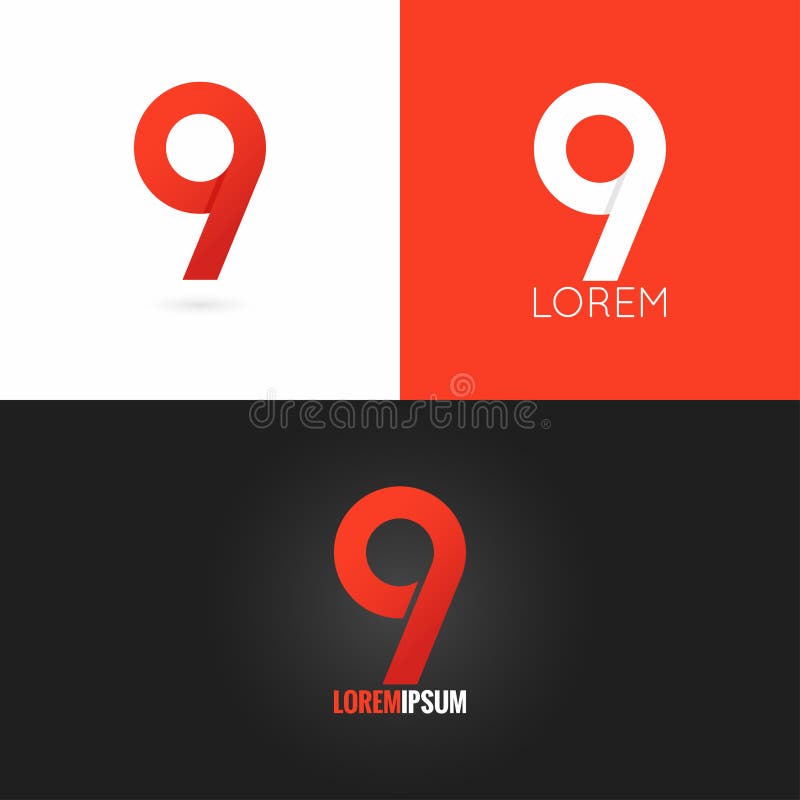 Number 9 Logo Design