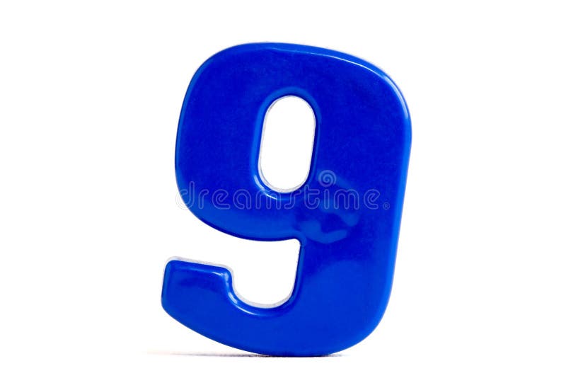 Number Nine Made of Plastic Stock Image - Image of plastic, childhood ...