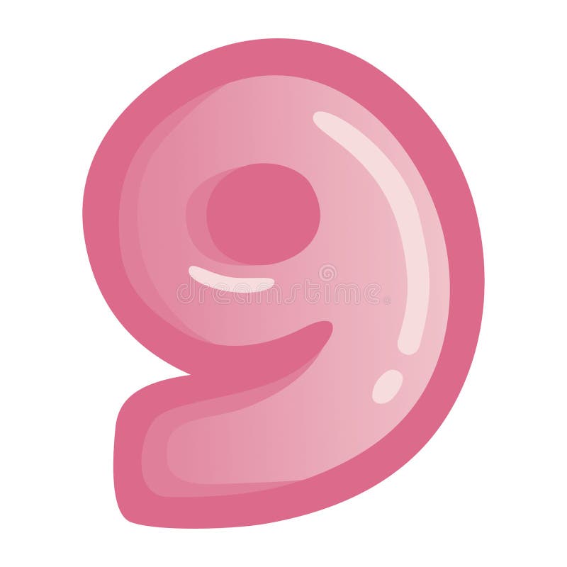 Number 9 Pink