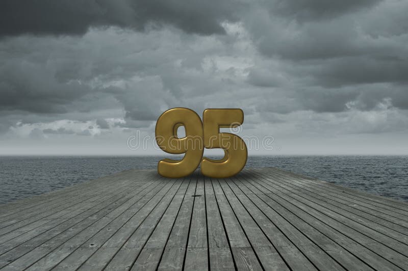 Number ninety-five stock photo. Image of deck, outdoor - 104332080