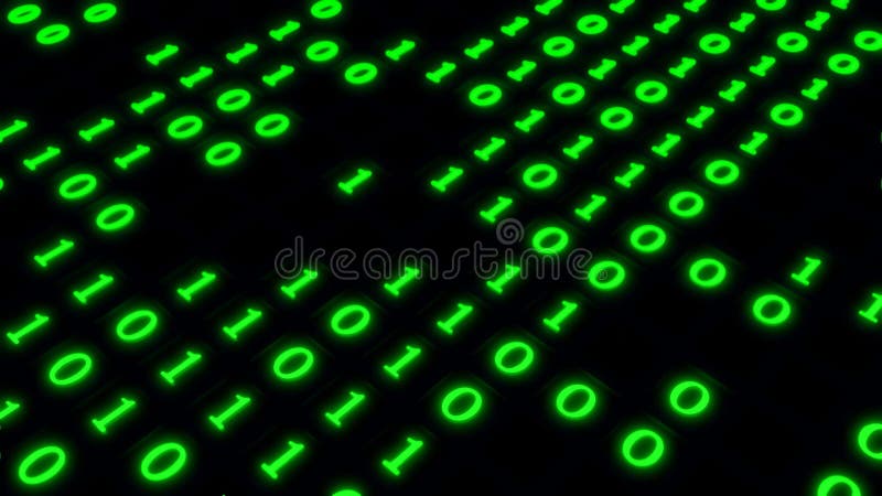 0 Number with 1 Number of ASCII Code. Stock Video - Video of display ...