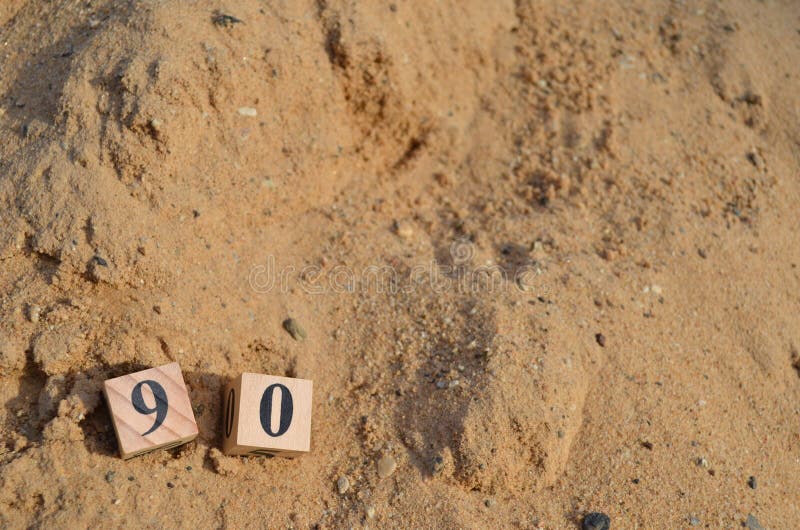 Number 90, Number Cube in Natural Concept2 Stock Image - Image of 2028 ...