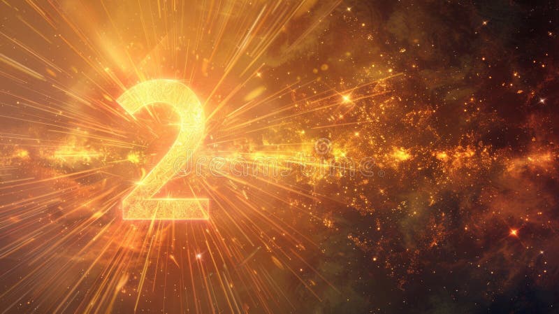 Number 9 in Numerology. Ethereal Number Nine on Rays of Mystical Light ...